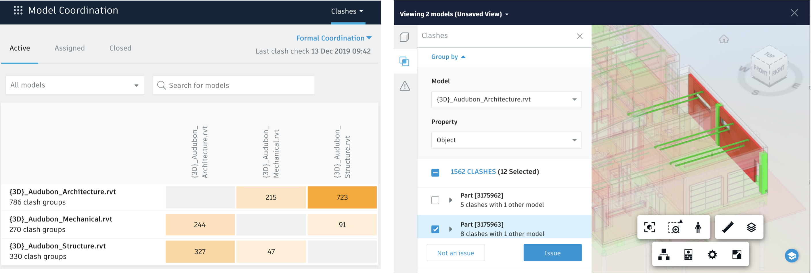 Basic Clash View by Model Coordination API in Node.js | Autodesk ...